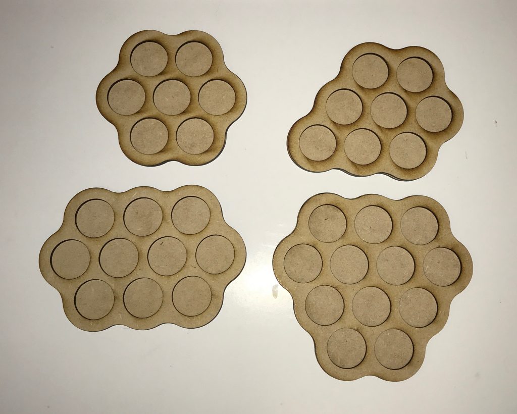20mm Square MDF Bases – Northern Lights Terrain